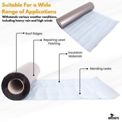 Strong Self Adhesive Flashing Tape for Roofing 600mm Width,10M Lead ...