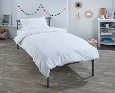 Plain white bed store