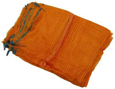 Strong Woven Net Sacks, 45cm x 60cm, Orange, Pack of 100, Mesh Log and ...