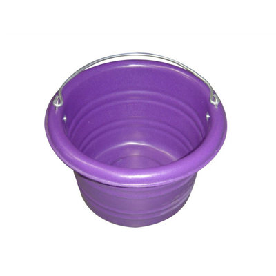 Stubbs Jumbo Feed/Water Bucket Purple (One Size)