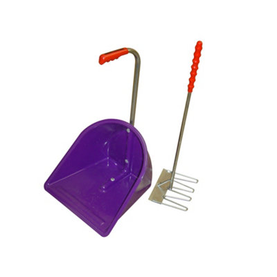 Stubbs Stable Mate Manure Collector With Rake Purple (One Size) | DIY ...