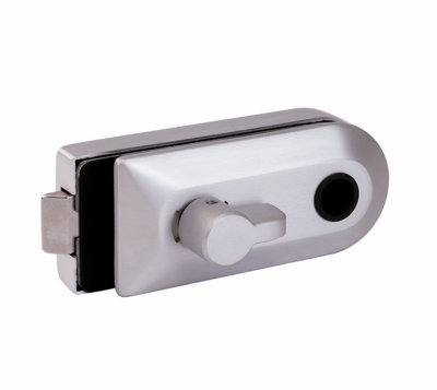 Studio Private Line glass door lock WC, DIN left outward, stainless ...