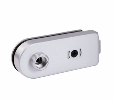 Studio Private Line glass door lock WC, DIN left outward, stainless ...