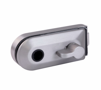 Studio Private Line glass door lock WC, DIN right outward, aluminium ...