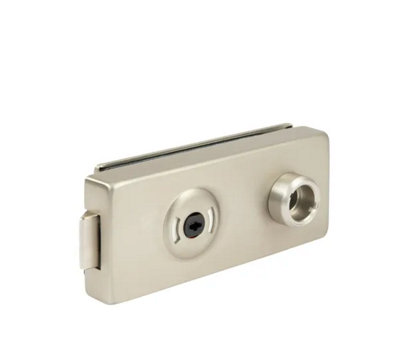 Studio Private Line glass door lock WC, DIN right outward, stainless ...