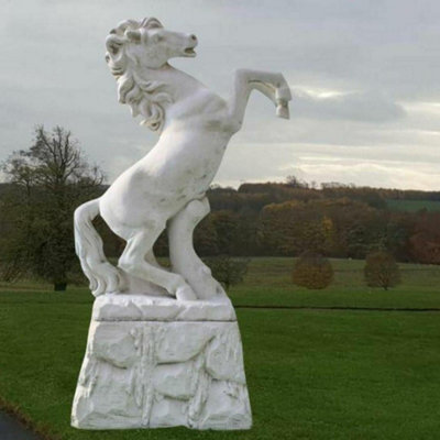 Stunning Large Rearing Horse on Wall Design Base 140cm tall | DIY at B&Q