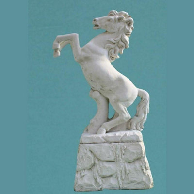 Stunning Large Rearing Horse on Wall Design Base 140cm tall