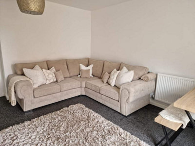 Stunning Verona Fullback - Stone Sofas