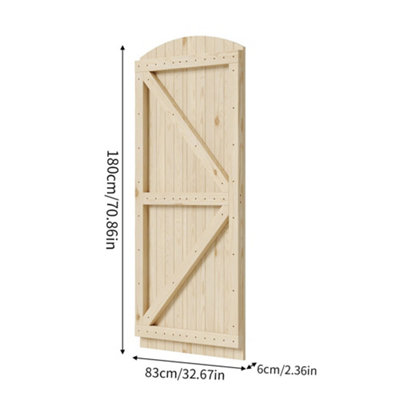 Sturdy Arch Top Pedestrian Gate with Durable Latch for Garden and ...