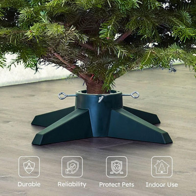 Sturdy Christmas Tree Stand with Water Reservoir, Holds Trees Up to 8ft ...