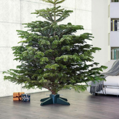 STURDY CHRISTMAS TREE STAND WITH WATER RESERVOIR, HOLDS TREES UP TO 8FT ...