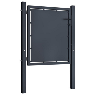 Sturdy Garden Gate Steel 100x75 cm Anthracite