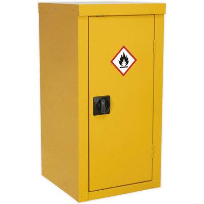 STURDY HAZARDOUS SUBSTANCE CABINET WITH KEY LOCK - 460MM X 900MM ...