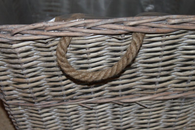 Sturdy Lined Square Willow Log Baskets
