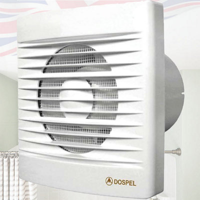 Styl 100mm Extractor Fan with Timer for Bathroom and Kitchen Ventilation