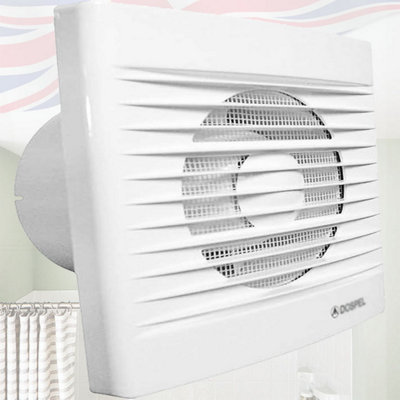 Styl 100mm Extractor Fan with Timer for Bathroom and Kitchen Ventilation
