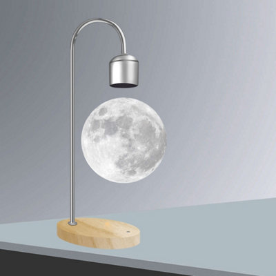 Style 2 3D Printed LED Hovering Moon Light with Wireless Charger