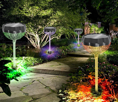Style 2 Solar Outdoor Petal Landscape Decorative Lights