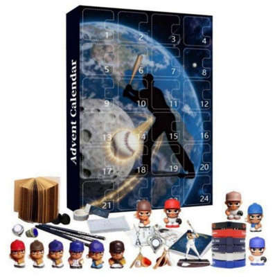 Style 4 3D Baseball Player Advent Calendar