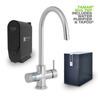 Stylish and Durable Round Black Purifier System - 5-in-1 Chilled ...