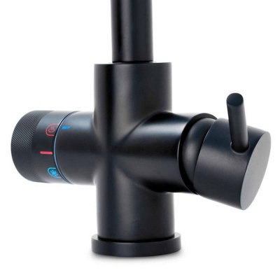 Stylish and Durable Round Black Purifier System - 5-in-1 Chilled ...