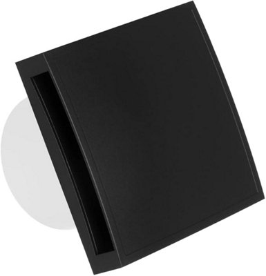 Stylish Bathroom Extractor Fan 100mm / 4" with Anthracite Front Cover