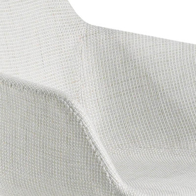 Stylish Beige Fabric Swivel Chair for Modern Dining Rooms