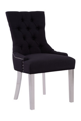 Stylish Black Dining Chair For Sitting Area, Classic Design Kitchen ...