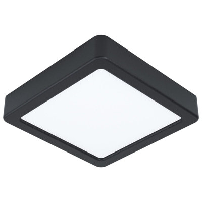 Stylish Black Square LED Wall and Ceiling Light 10.5W 4000K for Modern ...