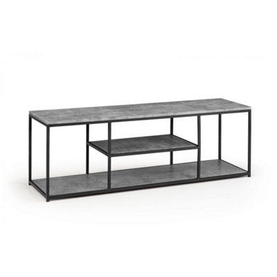 STYLISH CONCRETE EFFECT TV UNIT