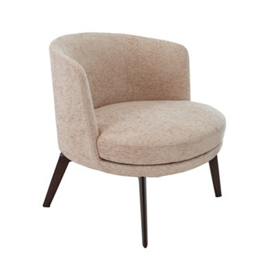 Stylish Cream Fabric Armchair for Modern Living Spaces