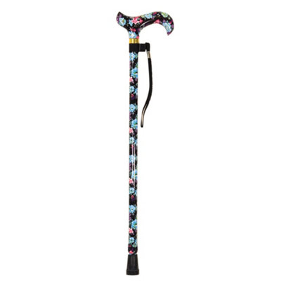 Stylish Deluxe Ambidextrous Walking Cane with Adjustable Height ...