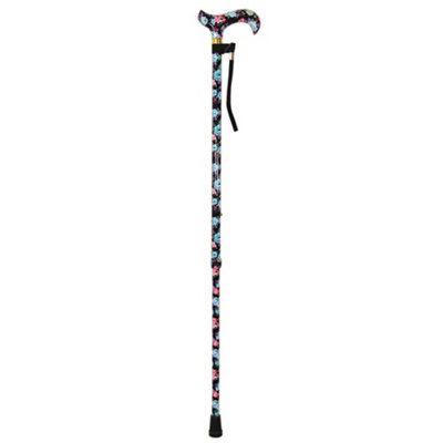 Stylish Deluxe Ambidextrous Walking Cane with Adjustable Height ...