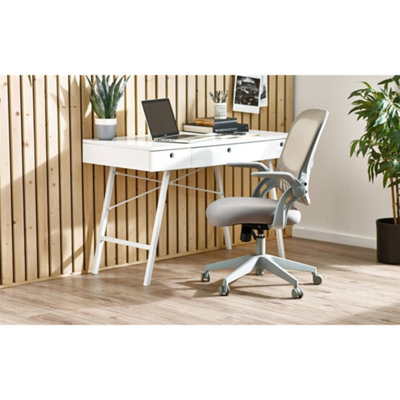 Stylish Grey Mesh Back Office Chair