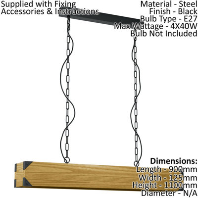Stylish Hanging Ceiling Pendant Light with Wooden Box for Kitchen ...