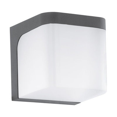 Stylish IP44 Outdoor Wall Light in Anthracite with Built-in 6W LED Lamp