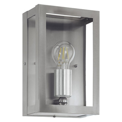 Stylish IP44 Outdoor Wall Light with Stainless Steel Finish for E27 Bulb