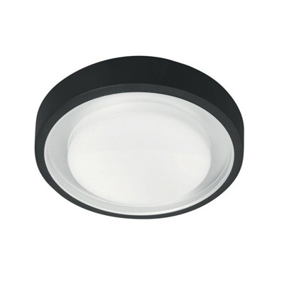 Stylish Outdoor IP54 Wall Light in Graphite with LED T5 22W Bulb