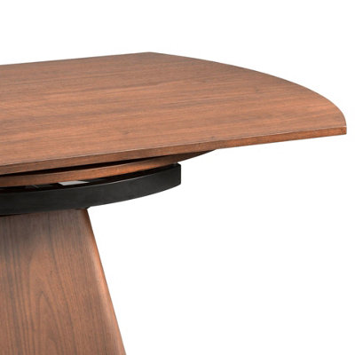 Stylish Round Walnut Extending Dining Table for Modern Homes