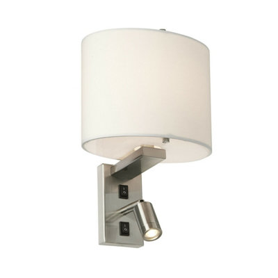Stylish Twin Wall Light with Directional LED Spotlights - Modern White ...