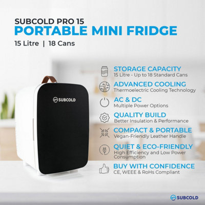 Subcold Pro 15L Mini Fridge Black