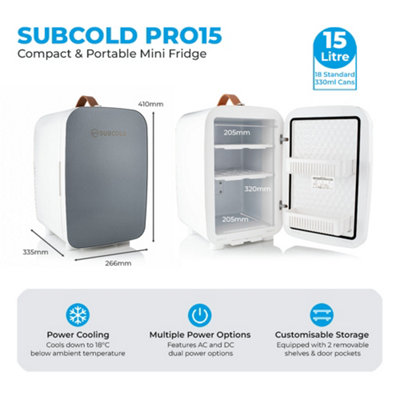 Subcold Pro 15L Mini Fridge Grey