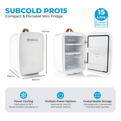Subcold Pro 15L Mini Fridge White