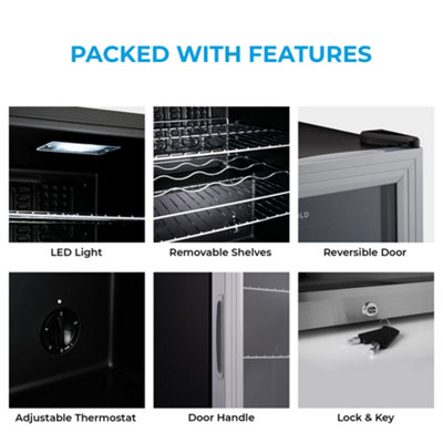 Subcold Super 50 LED Drinks Fridge - Silver