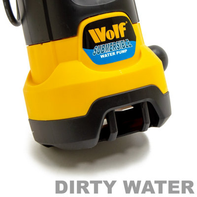 SUBMERSIBLE WATER PUMP DIRTY & CLEAN WATER WOLF 400W, AUTOMATIC FLOAT ...