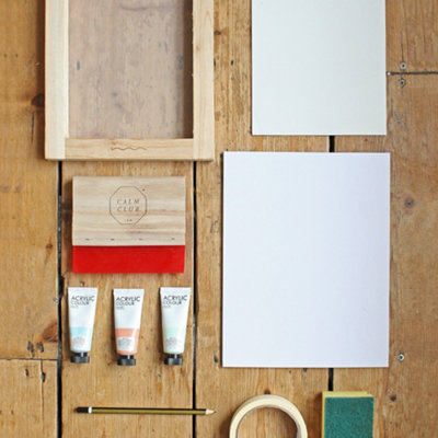 Suck UK Calm Club DIY Screen Printing Kit