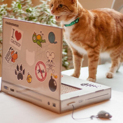Suck UK Cat Scratch Laptop Multicolor Cardboard