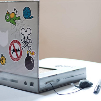 Suck UK Cat Scratch Laptop Multicolor Cardboard