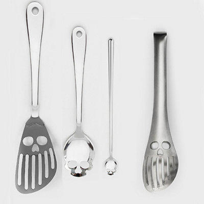 Suck UK Stainless Steel Skull Kitchen Utensil Set
