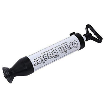 Suction Power Drain Buster Unblocker Plunger - Toilet Sink Shower Pipe ...